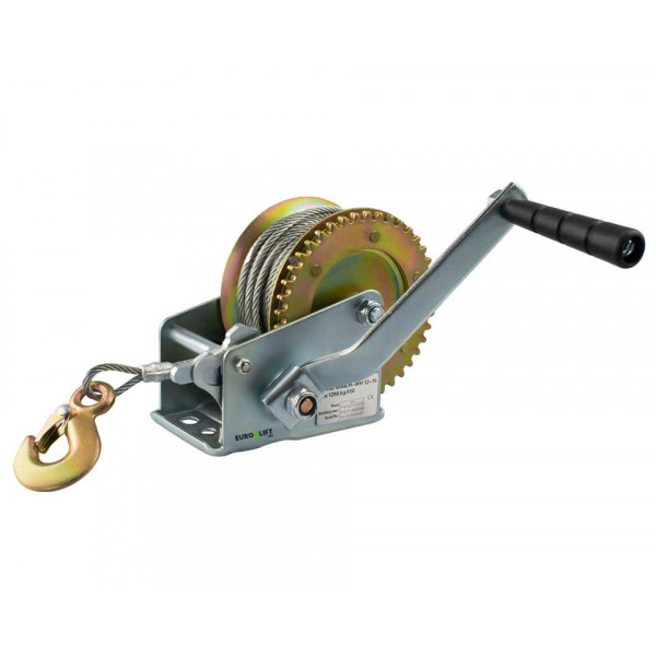 Лебедка барабанная Euro-Lift WH25-20 г/п 1100 кг, канат 20 м 00000276 - Грузоподъёмное ...