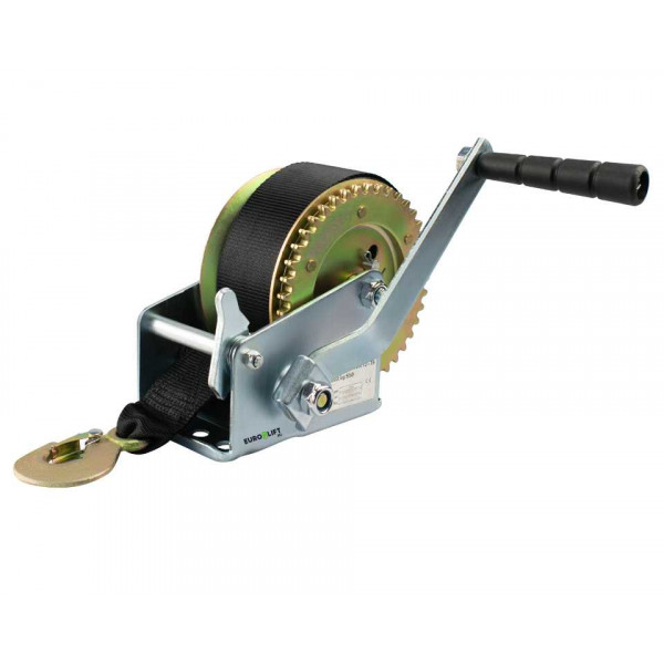 Лебедка барабанная Euro-Lift WH25-20 г/п 1100 кг, лента 20 м 00011334 - Грузоподъёмное ...