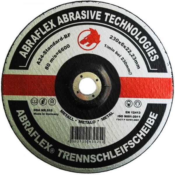 Зачистной круг Abraflex А-24 Standard BF (металл) 230х6х22,23, 10 шт ...